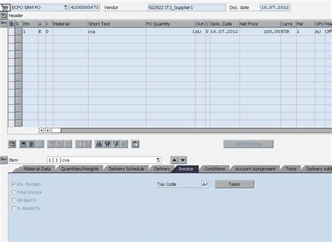 Solved S Based Iv Service Based Invoice Verification Sap Community