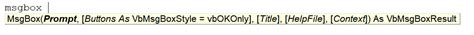 VBA MsgBox Yes No Options Wellsr