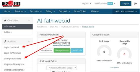 Lupa Password CPanel Dan Cara Mengubah Password CPanel Web Hosting Professional Indonesia Web