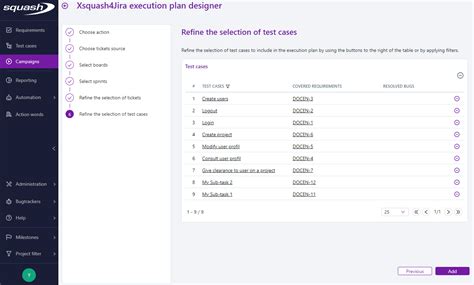 Design An Execution Plan From Jira Issues Squash Documentation