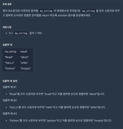 [swift] 프로그래머스 입문 문제 문자열 정렬하기 2 — ukseung ios