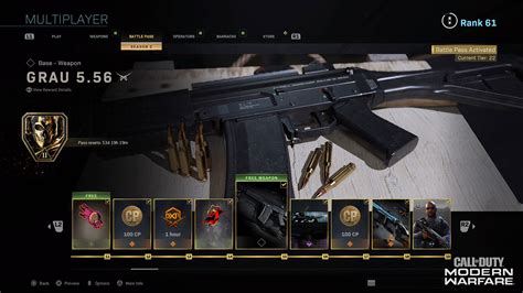 Modern Warfare® Weapon Detail Grau 556