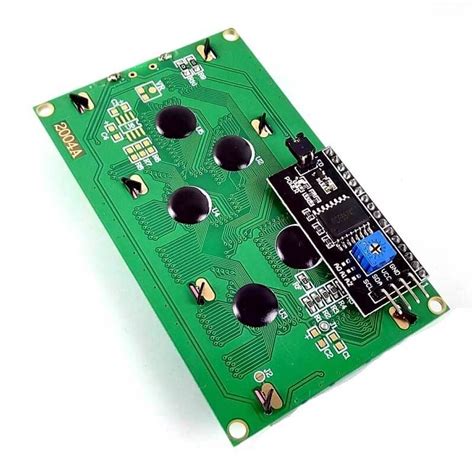 4x20 Character Lcd With I2c Module Blue