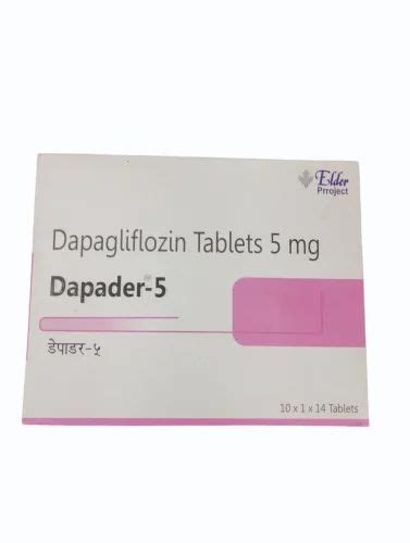 5mg Dapader Dapagliflozin Tablets At ₹ 240 Box Nagpur Id 2856497898662