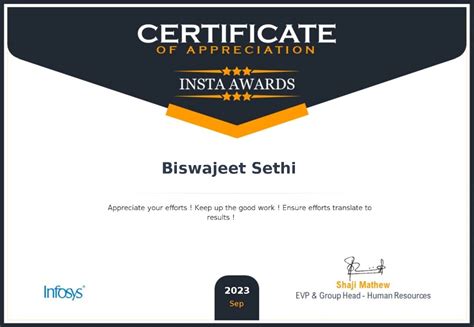 Biswajeet Sethi On Linkedin Happy To Share My Insta Awards