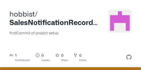 Github Hobbistsalesnotificationrecorder Firstcommit Of Project Setup