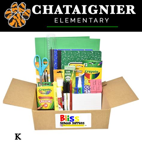 Chataignier Elementary Kindergarten Supply Kits Bliss Edu