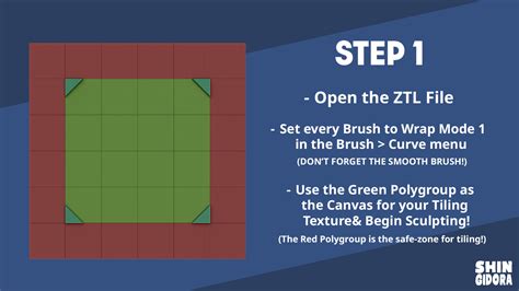 Artstation Free Tiling Template For Zbrush Resources