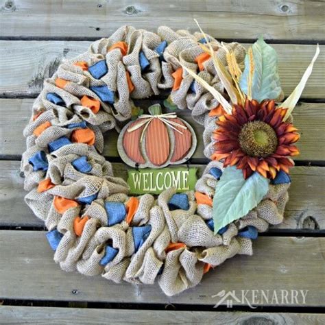Diy Fall Burlap Wreaths