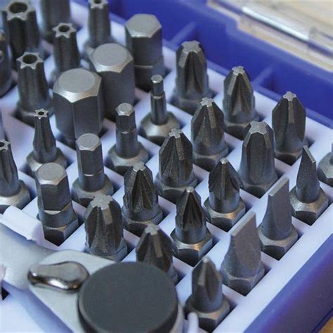 Faithfull Screwdriver Bit Socket Set 42 Piece BM Steel