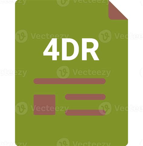 4dr File Icon With Symbols 65420011 Png