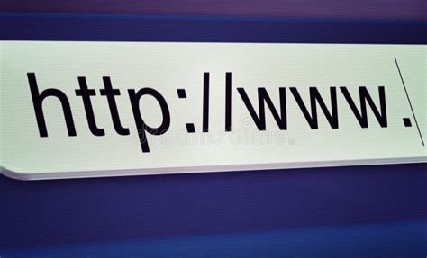 Browser Website And Url Of Search Bar On Computer Screen For