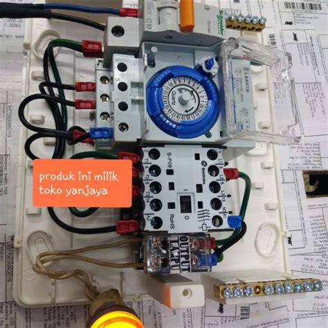 Promo Modifikasi Panel Timer Lampu Otomatis Box Hager Timer Larkin Analog Diskon 12 Di Seller