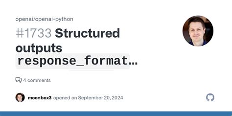 structured outputs `response format` requires `strict` function calling