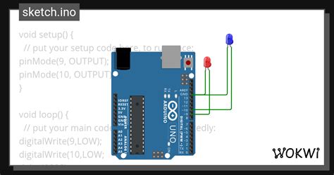 Aurdino Two Bulb Wokwi Esp32 Stm32 Arduino Simulator