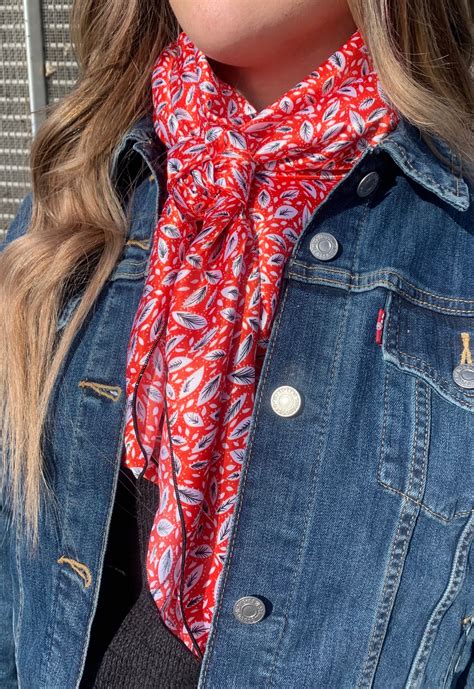 New Cowboy Wildrag Western Neck Scarf Bandana Silky Leaf Pattern Etsy