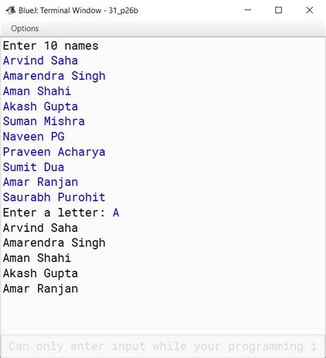 Write A Program To Accept Names In A Single Dimensional Array SDA KnowledgeBoat