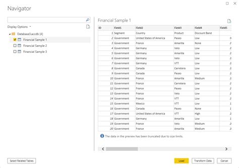 Konektor Database Power Query Access Power Query Microsoft Learn
