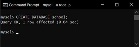 How To Create A Database In Mysql Cli Workbench