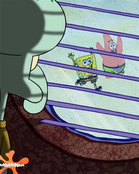 Squidward Window Spongebob Window Spongebob Squarepants