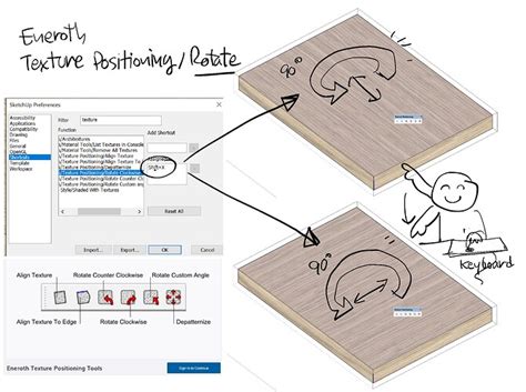 Is There Any Fast Way Or Extension For Rotate Texture 90 Degree SketchUp SketchUp Community