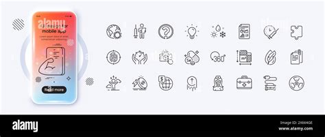 Floor Plan Fingerprint And Selenium Mineral Line Icons For Web App Pictogram Icon Vector Stock