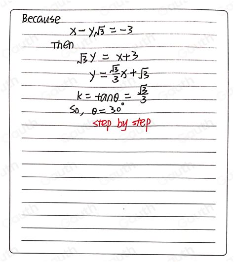 Solved A Line Whose Gradient Is Positive Is Drawn On The Cartesian