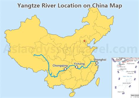 Yangtze River Maps Yangtze River Cruise Map