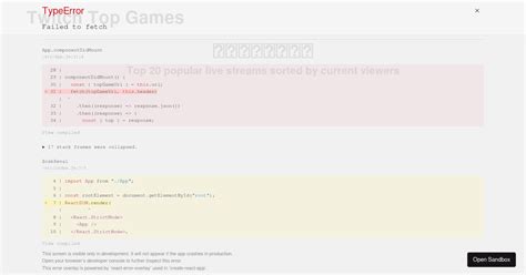 React Codesandbox React Codesandbox