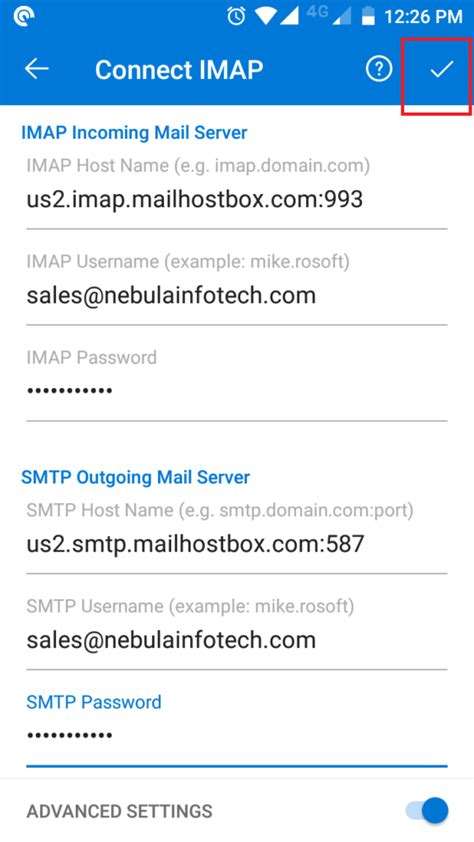 Email Configuration In Outlook Mobile Nebula Infotech Blog