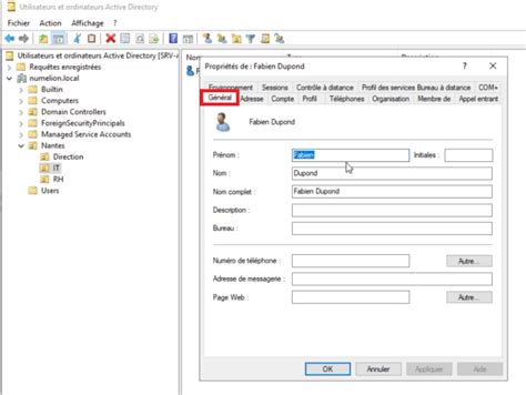 Créer Un Utilisateur Dans Active Directory Tutoriel