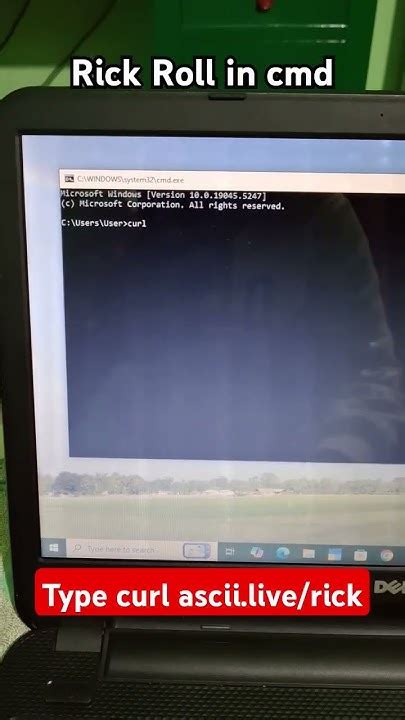 Rick Roll In Your Computer Hack 01 Tech Windows10 Cmd Rickroll