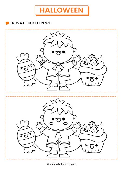 Trova Le Differenze Di Halloween Da Stampare Pianetabambini It