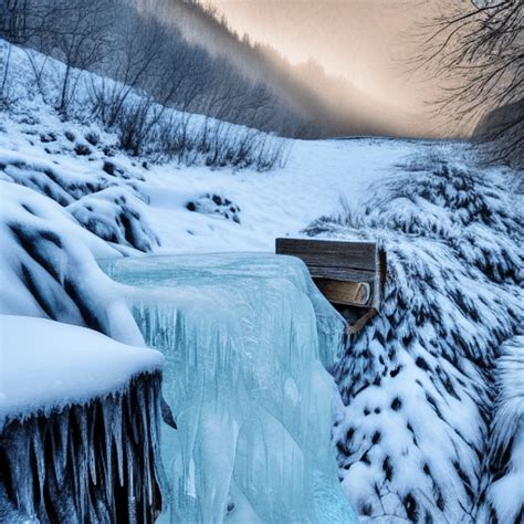 Frozen Waterfalls Brooks And Streams Creative Fabrica