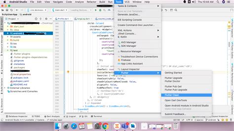 Flutter Android Studio Error When Opening Existing Project Stack