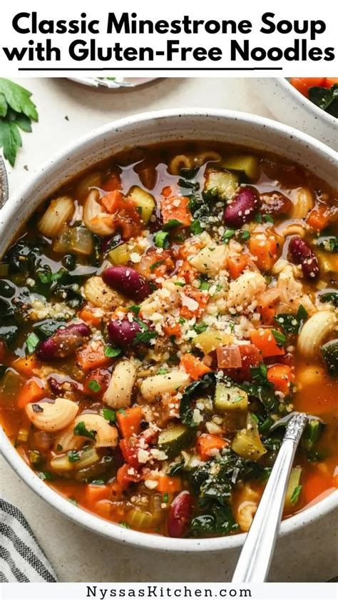 Classic Minestrone Soup With Gluten Free Noodles [video] Recipe