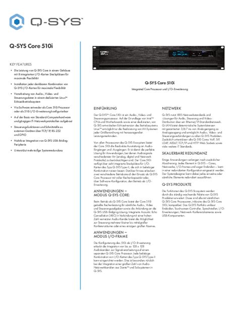 Q Sys Core I Integrated Processor