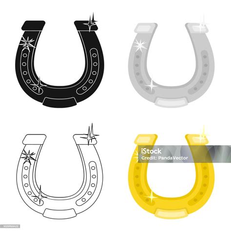 만화 스타일에 말굽 단일 아이콘입니다 호스 슈 벡터 기호 재고 일러스트 레이 션 웹입니다 0명에 대한 스톡 벡터 아트 및 기타 이미지 Istock