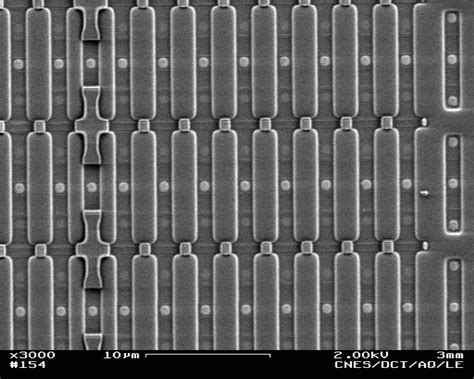 Sem View Of The 128 Kbit Eeprom Tunnel Oxide Layer From The Backside