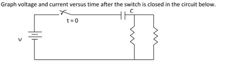 Solved Graph Voltage Vs Time And Current Vs Time For This Chegg Com