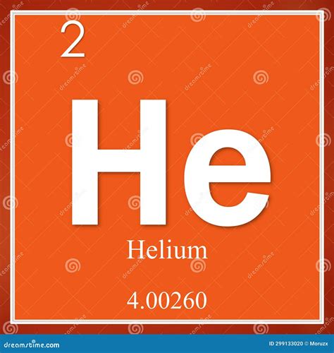 Helium Periodic Table Square Atomic Symbol Helium Stock Illustrations