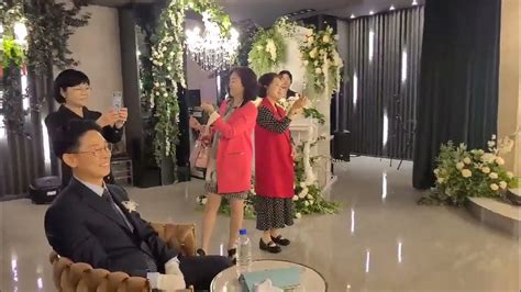 결혼식 신랑측어머니 장구축하세레머니 Youtube