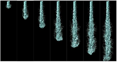 7 Snapshots Of The Direct Numerical Simulation Of The Primary Download Scientific Diagram