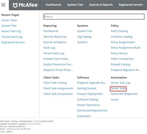 Mcafee Epo Server Configuration