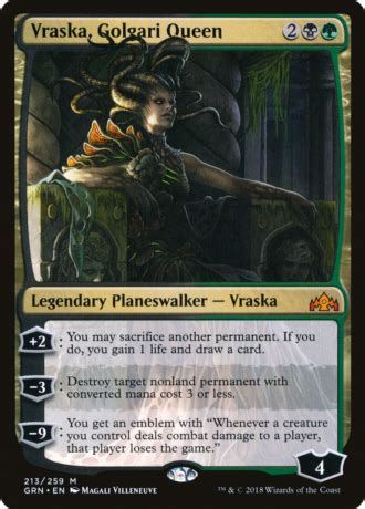 Vraska Golgari Queen Masterpiece Singles