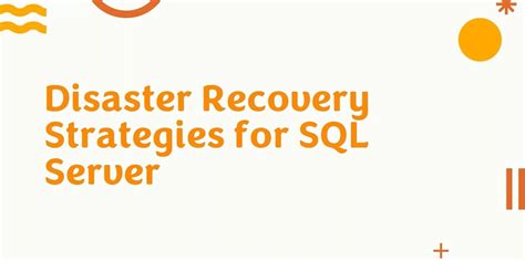 Sql Server Disaster Recovery Strategies Pure Storage