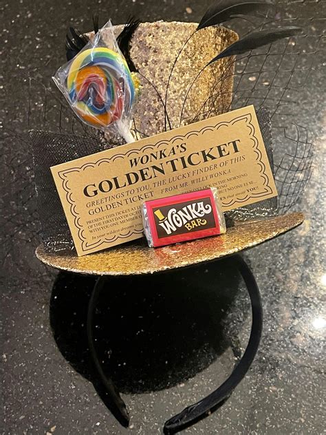 Set Of 48 Wrappers And Golden Tickets Non Personalized Miniature Won Candy Wrapper Store