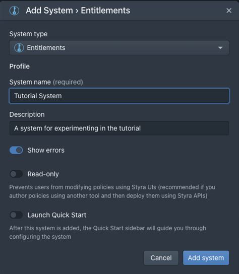 Create The Entitlements Policy Styra Documentation