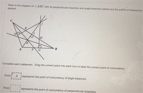 Solved Refer To The Diagram Of Abc Labeled With Its Perpendicular
