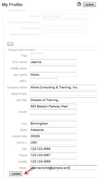Update Your Contact Information